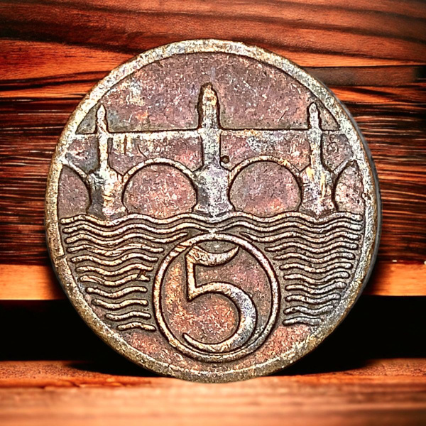 Монета Чехословакия 5 геллеров 1923 года. Лев. Мост купить на OZON по низкой цене (1728353052)