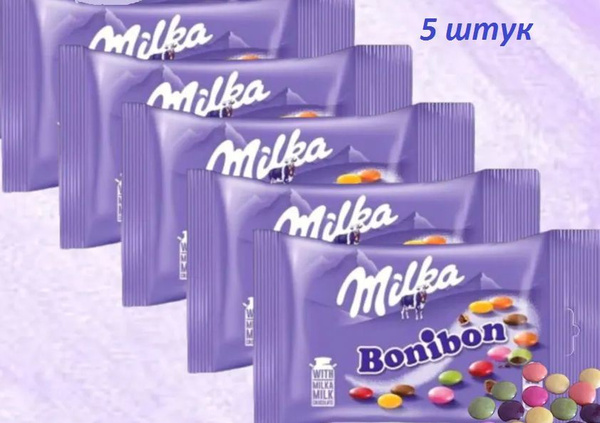 Шоколадное драже Milka Bonibon пакет 36 гр/5шт(Турция)/Милка БониБон ...