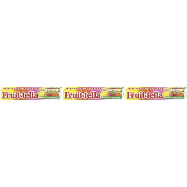 Конфеты жевательные Fruittella Ассорти 41 г, набор: 3 штуки купить на OZON по низкой цене ...
