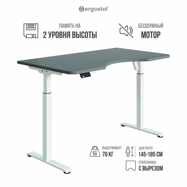 Компьютерный стол Ergostol Ergostol_Start2.0_СС_стол, 160х80х120 см купить c доставкой на OZON ...