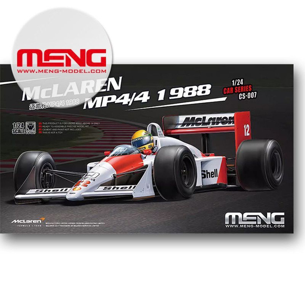 Сборная модель Машинка MENG-CS-007 1/24 F1 McLaren MP4/4 1988 car model kit купить на OZON по ...