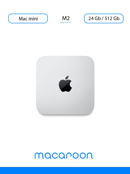 Apple Мини-ПК Mac mini m2 (Apple M2 (8C CPU, 10C GPU), RAM 24 ГБ, SSD ...