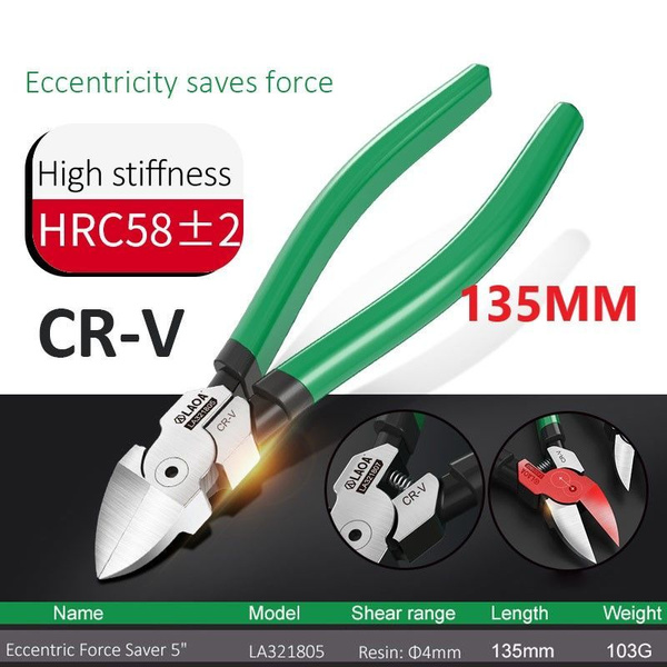 Бокорезы 135 мм LAOA Industrial кусачки из закаленной Cr-Mo стали с нескользящими ...