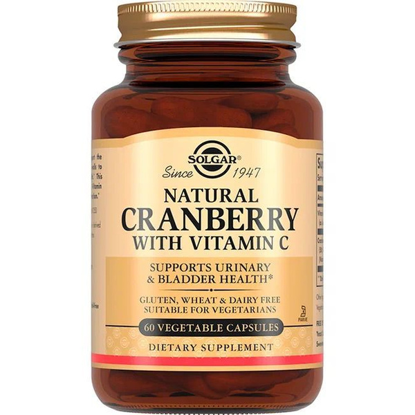 Solgar, Natural Cranberry with Vitamin C "Натуральная клюква с ...