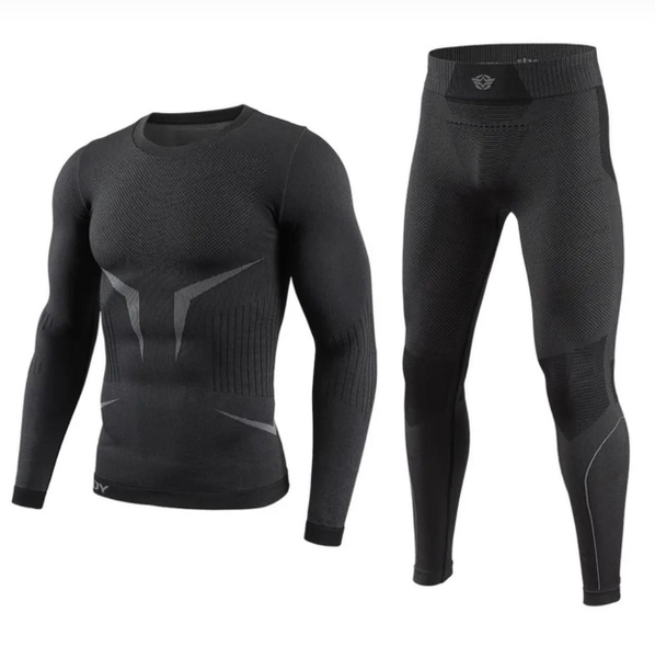 Комплект термобелья Мужской ESDY, размер 48, 50 Зима Баскетбол, Бег черный Спортивный Китай ...