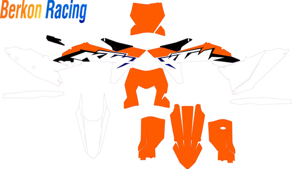 Графика на мотоцикл КТМ (2024) GR8, KEWS, HENGJIAN (толщина 600 мкм) (Original) купить на OZON ...