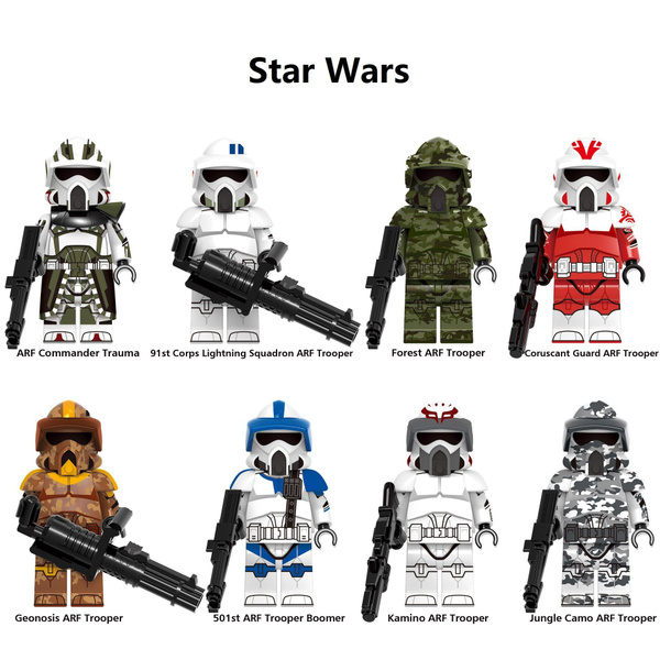 'Набор минифигурок /Star Wars,ARF Commander Trauma ,Forest ARF trooper ...