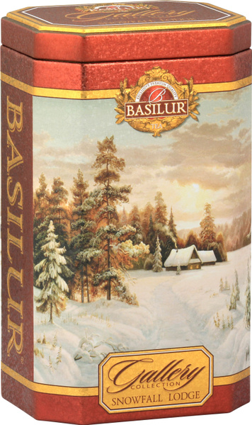 Basilur, "Снежный домик", чай в жестяной банке, подарочный чай, 100г ...