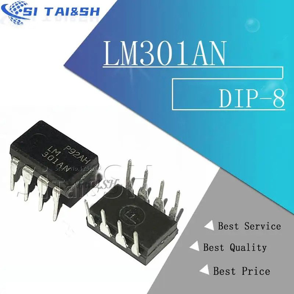 10шт LM301AN DIP8 LM301 DIP LM301A DIP-8 LM301P 301AN LM301N ic чип Электронные компоненты BOM ...