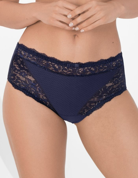 Трусы Женский Grandissima слипы Жаккард синий, размер 54 Высокая Россия Повседневный Однотонный ...