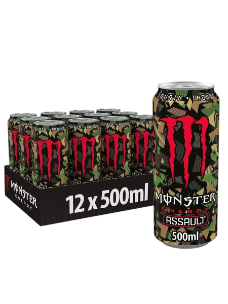 Энергетический напиток Monster Assault (Монстр), 12 шт * 500 мл купить ...