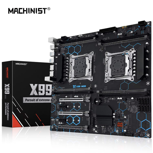 двухпроцессорная Machinist X99 MD8 LGA 2011-3, LGA 2011-3, DDR4 ...