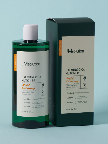 JMsolution Успокаивающий увлажняющий тонер для лица с центеллой 500мл Calming Cica XL Toner ...