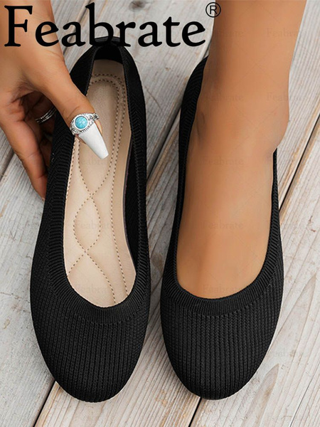 Лоферы Женский Feabrate черный, размер 37 Без каблука На любой сезон Без застёжки купить c ...