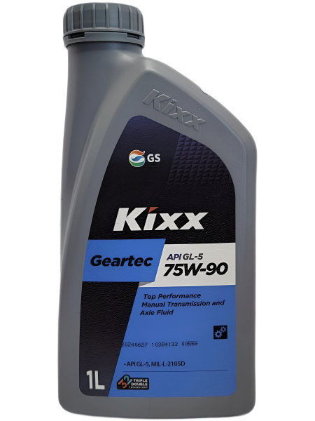 МАСЛО ТРАНСМИССИОННОЕ KIXX 75W90 1л GEARTEC GL-5API GL-5MIL-L-2105D ...
