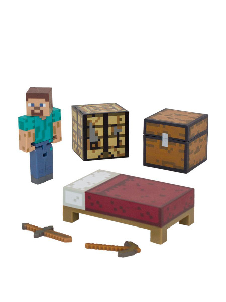Фигурки и аксессуары Minecraft Survival pack Figurine set plastic 8cm ...
