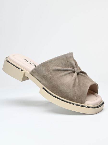 Сабо Женский Ascalini Замша натуральная 9, размер 42 Стандартный низкий (до 4 см) Россия Да ...