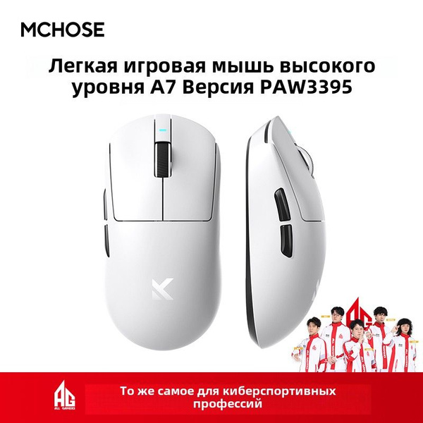 Мышь беспроводная MCHOSE беспроводная MC-A7 белый , белый,MC-A7 белый купить c доставкой на OZON ...
