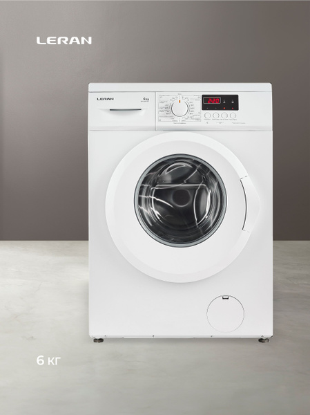 Стиральная машина LERAN WM 607SD, узкая, с фронтальной загрузкой 6 кг ...