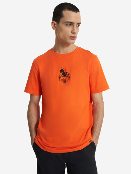 Футболка Мужской Termit оранжевый, размер 56, 58 Хлопок Спортивный Узбекистан купить c доставкой ...