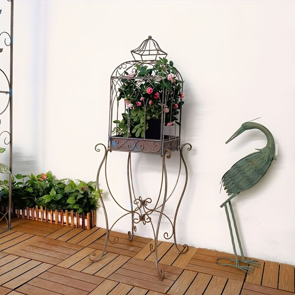 IronBloom Подставка для цветов,121 см х 42 см х 42.2 см купить на OZON по низкой цене (2359172937)