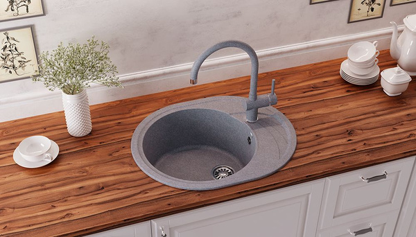 Кухонная мойка из искусственного камня Ulgran U-403-342 купить на OZON по низкой цене (1955936157)