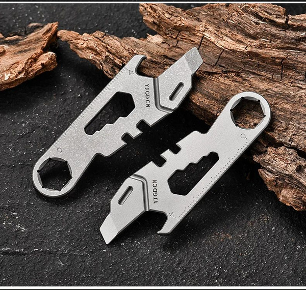 Pioneer edc 8-in-1 титановый сплав Micro Hex Wrench металлический лом ...