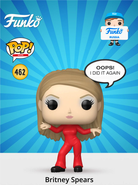 Фигурка Funko POP! Rocks Britney Spears (Oops, I Did it Again) (462 ...