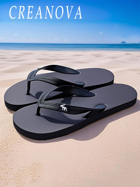 Сланцы Женский CREANOVA, размер 40, 41 EVA, Полиэстер с ПВХ покрытием Без застёжки Китай Лето ...