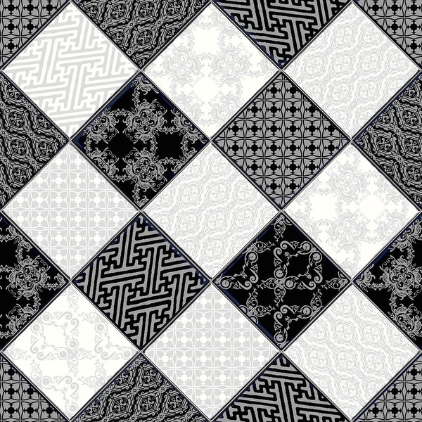 Линолеум полукоммерческий Juteks Strong_RU Plus Chess 4_990D Черный ...