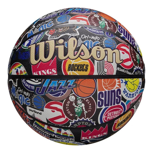 Мяч баскетбольный Wilson Wilson: мяч баскетбольный: NBA All Team Retro, 7 размер, разноцветный ...