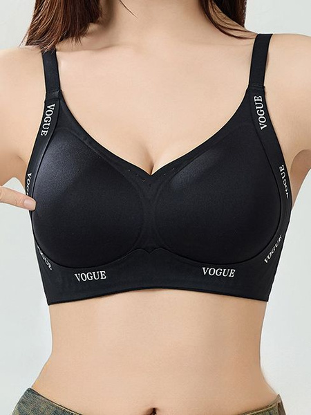 Бюстгальтер Женский с мягкой чашкой, размер 90B, 90C черный кварц Нейлон, Поролон Повседневный ...