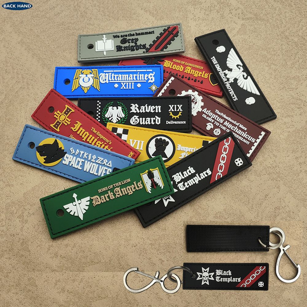 Warhammer 40k Черные тамплиеры аппликация Velcro клип для вышивки ...