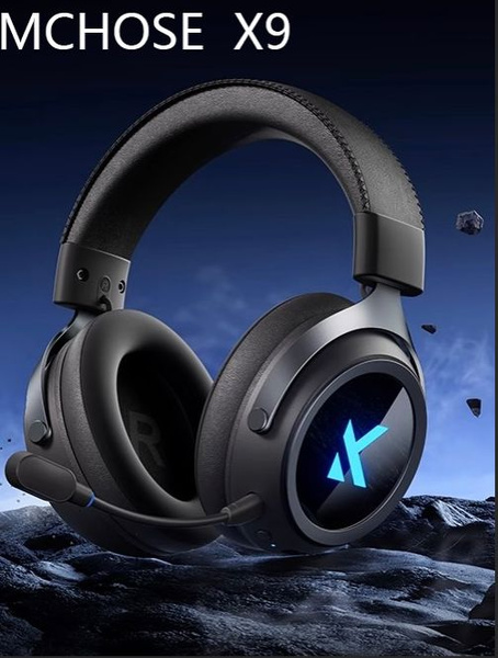 MCHOSE X9 игровая гарнитура, беспроводная, с микрофоном, RGB, для геймеров, ПК, PS4, PS5 купить ...