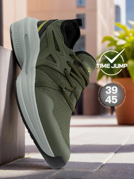 Кроссовки Мужской TimeJump Текстиль, ТПУ (термополиуретан) Бег, Гимнастика, размер 44 G ...