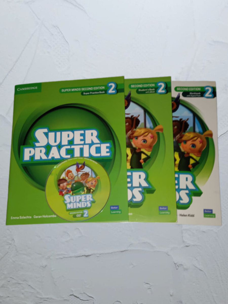 Super Minds 2 second edition + Super Practice Полный комплект (учебник + рабочая тетрадь ...