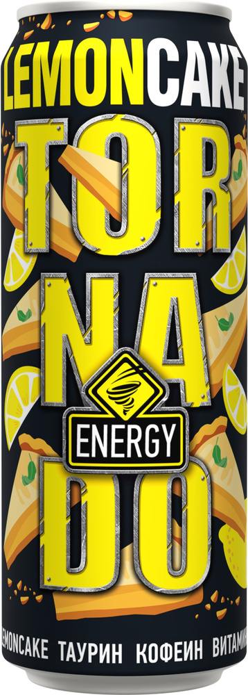 Энергетический напиток Tornado Energy Лимонный пирог, 450 мл - купить с ...