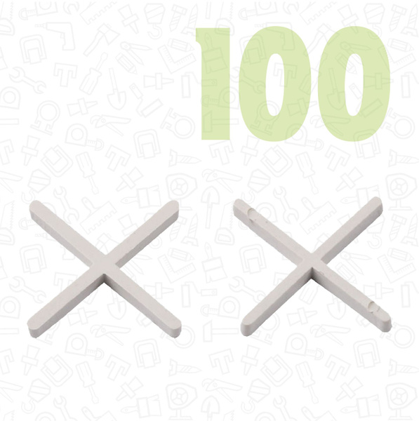 Характеристики Крестики для плитки 1,5 мм Пластик Руси, 100шт х1уп ...