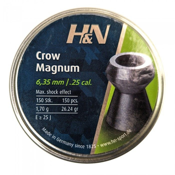 Пули для пневматики H&N Crow Magnum 6, 35 мм 1, 70г (150 шт) купить на ...