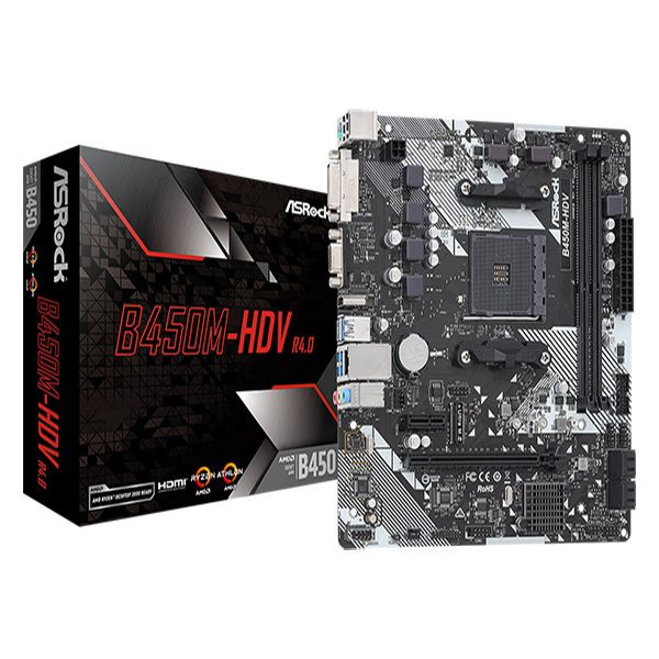 Материнская плата ASRock B450M-HDV R4.0 купить по низкой цене с ...