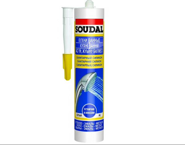 Силиконовый Герметик SOUDAL, Универсальная, белый - купить по низким ...