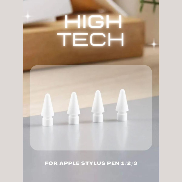 Наконечник для стилуса Apple Pencil 1 и 2 поколения, 2 штуки - купить с ...