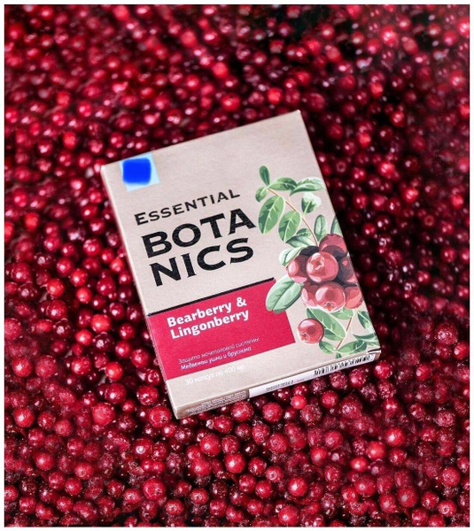 Медвежьи ушки и брусника Essential Botanics, Сибирское, 30 капсул ...