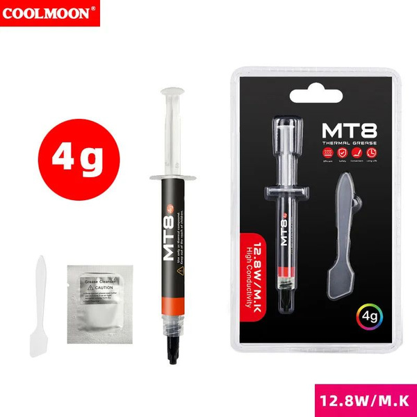 Термопаста COOLMOON MT8 4g купить по выгодной цене в интернет-магазине OZON (1425000044)