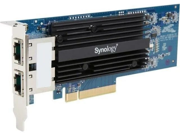 Сетевая карта Synology, с двумя портами RJ-45 10GBASE-T PCIe 3 4x ...