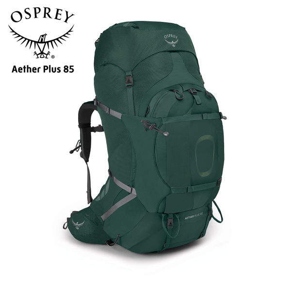 Рюкзак туристический Osprey Osprey: Aether Plus 85_L/XL темно-зеленый, 85 л купить c доставкой ...