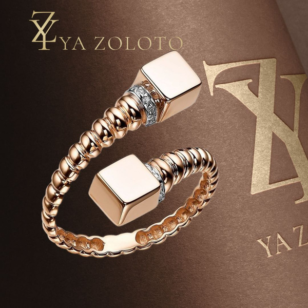 YA-ZOLOTO Кольцо Золото красное 585 пробы - купить с доставкой по выгодным ценам в интернет ...