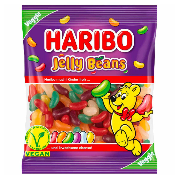 Жевательный мармелад Haribo Jelly Beans желейные бобы (Германия), 160 г ...