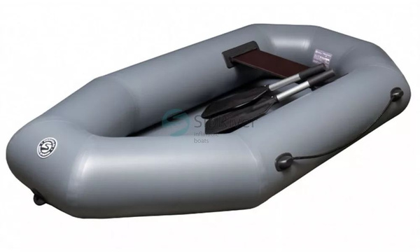 Лодка ПВХ "Skiff-200" гребная 1-х местная зеленая - купить по выгодной ...