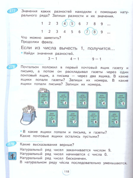 Учебное пособие Просвещение Математика. 1 класс. В 2 частях. Часть 1 ...